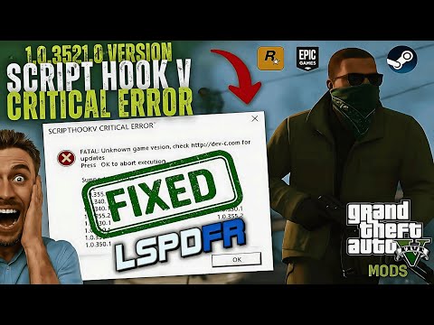 FIX GTA V MODS & LSPDFR SCRIPT HOOK V CRITICAL ERROR MAY 2025