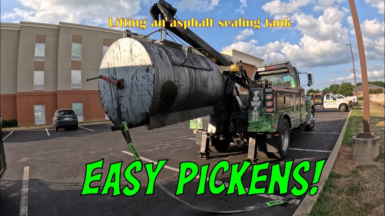 Swapping a 2,000 lb Tank Between Trucks | Asphalt Company Call