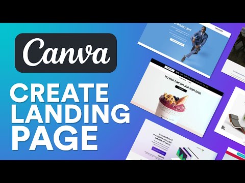 How to Create a FREE Landing Page With Canva 2025