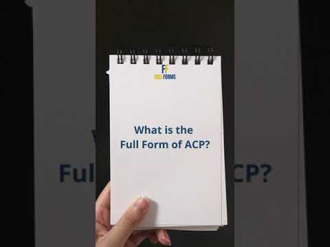 What is the Full Form of ACP? | ACP की फुल फॉर्म क्या है? #shorts #fullforms