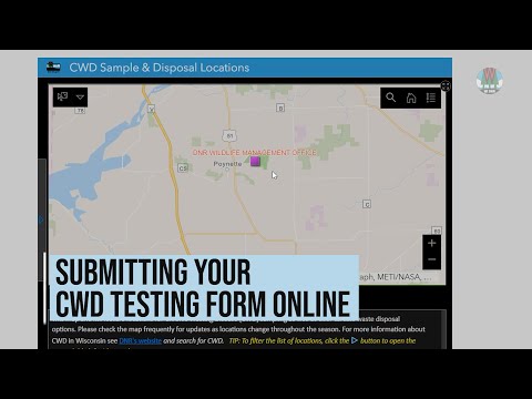 How To Use The Wisconsin DNR's Online CWD Form