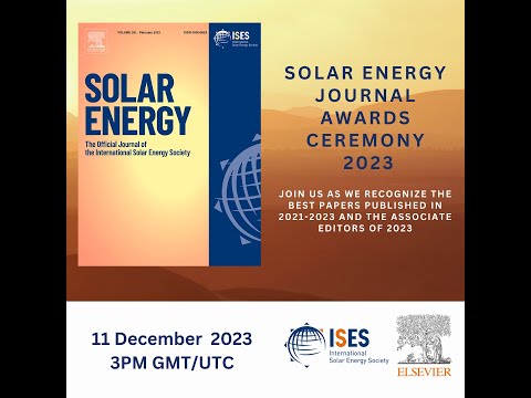 Solar Energy Journal Awards Ceremony 2023