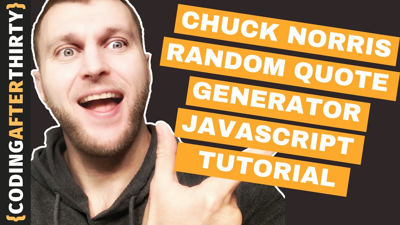 Easy Javascript Projects For beginners [Chuck Norris random quote generator javascript]