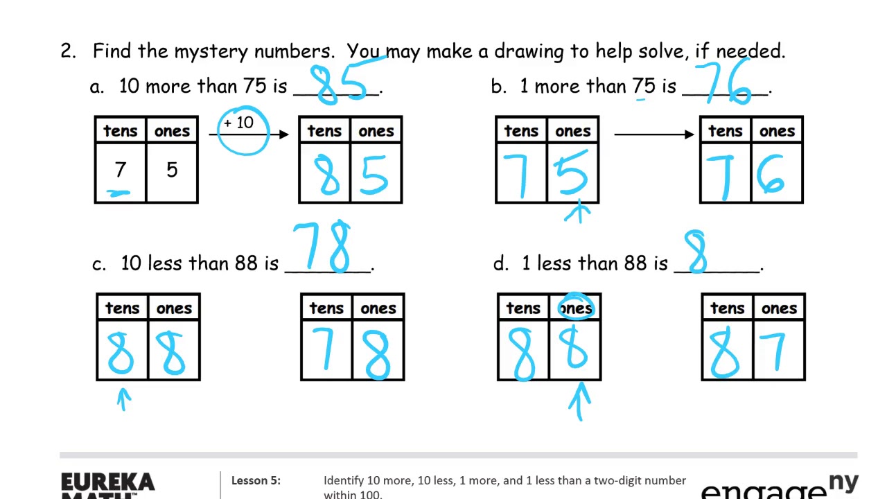lesson 5 homework module 6 grade 1