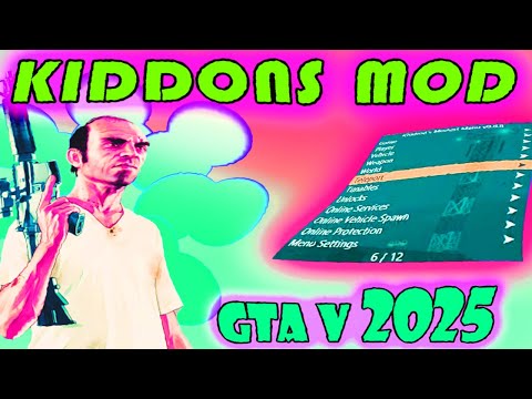[NEW UPDATE] Newest GTA V KIDDIONS MOD MENU | GodMode & NoClip & Inf Money | Tutorial