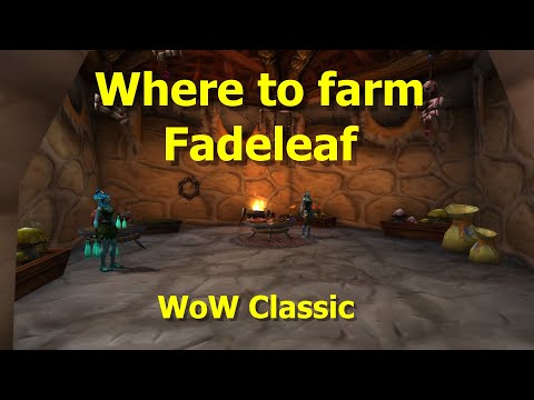 Where to farm Fadeleaf--Herbalism Guide for WoW Classic