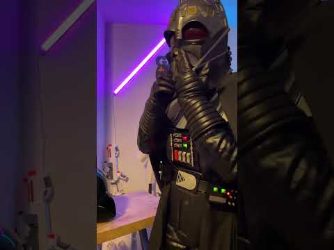 Removing the 3 piece Darth Vader helmet #starwars #cosplayer #darthvader #starwarscosplayer #shorts