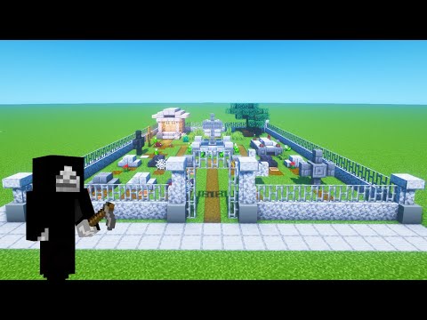 Minecraft Tutorial: How To Make A Graveyard / Cemetary "2020 Tutorial"