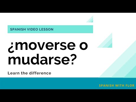 Difference between MUDARSE and MOVERSE in Spanish
