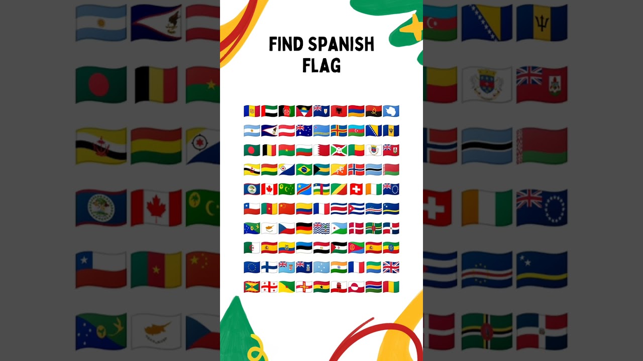 Find Spanish Flag | 🧠 Game #emoji #emojiquiz #shorts