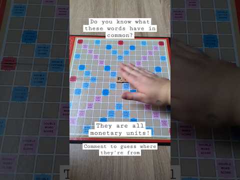 Do you know where these monetary units are from? (Scrabble word list)