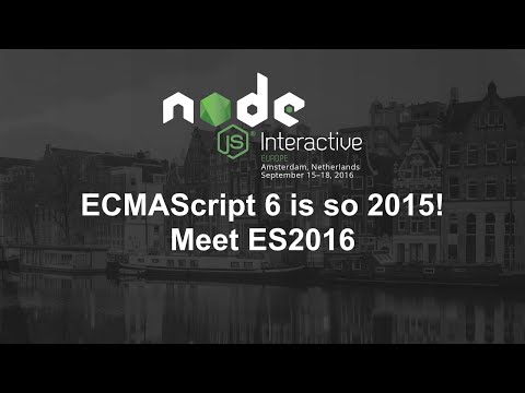 ECMAScript 6 is so 2015! Meet ES2016