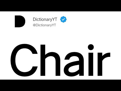 Chair Meaning in English