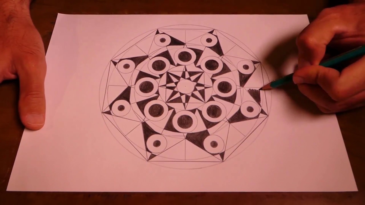 Drawing Eight Fold Geometric Shape | Octagon Tutorial