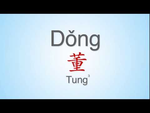 How to properly pronounce "Dong“ | ”董" in Mandarin Chinese. Common Chinese Surname