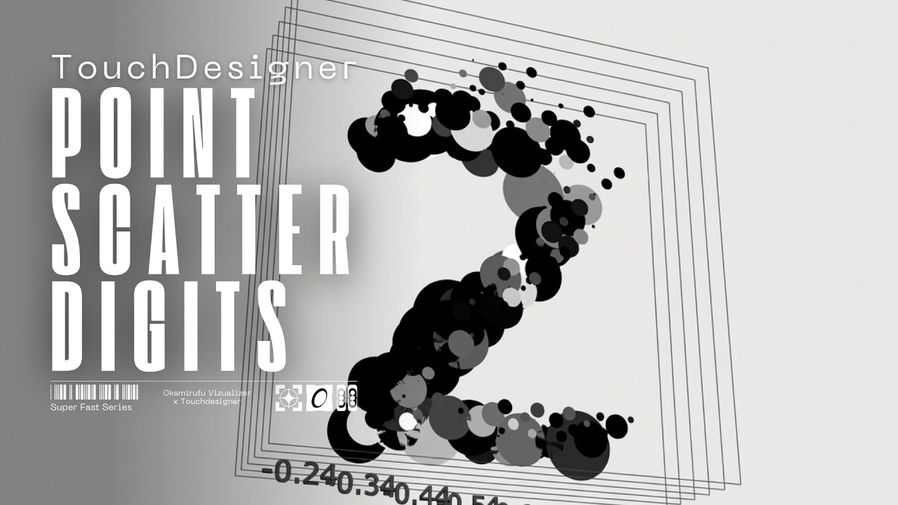 TouchDesigner Tutorial: Build a Procedural Point Scatter Text System (Easy)