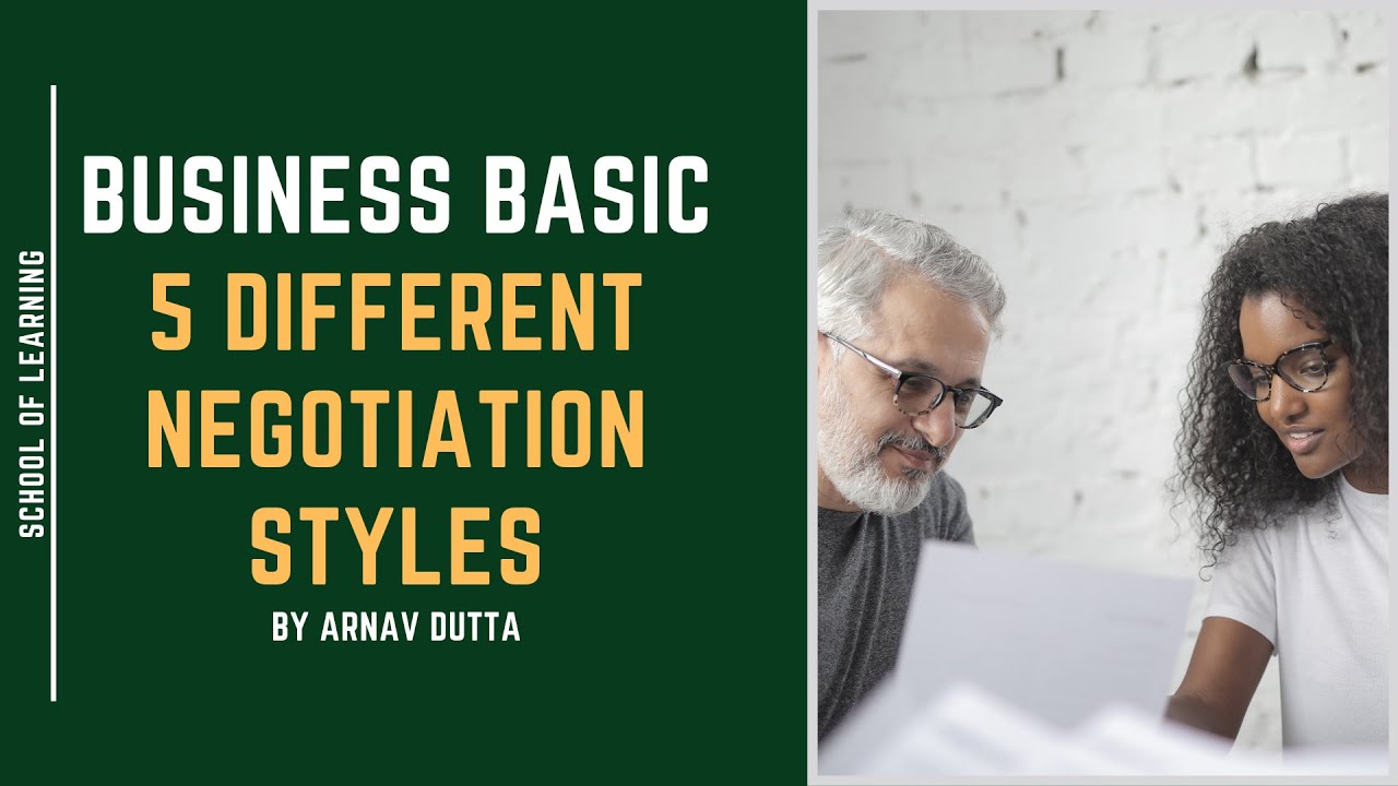 What are the 5 Different Negotiation Styles?
