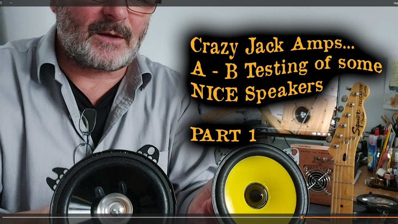 Crazy Jack A/B tests a JVC CS J410X Speaker vs. an Unbranded 4 Ohm Speaker - PART I