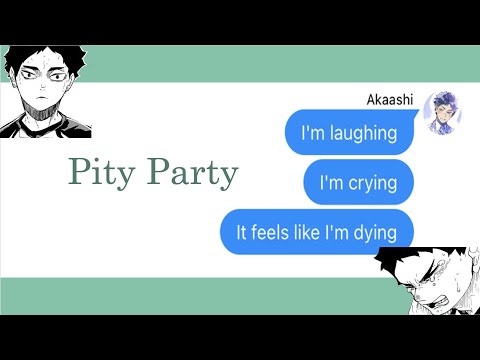 Haikyuu Texts | Pity Party | Akaashi Birthday Special |