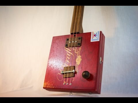 hand made Cigar box guitar acoustic/electric up for sale on eBay