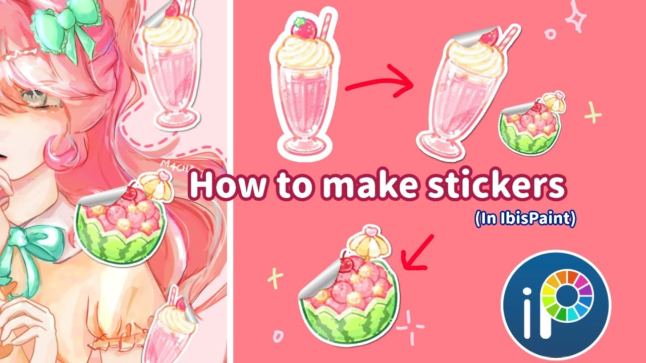 How to make digital stickers in IbisPaint 