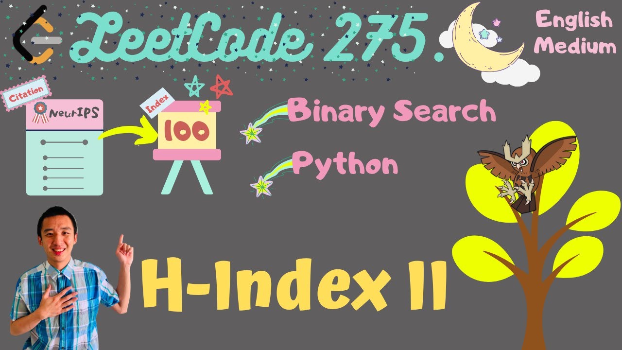 LeetCode 275. H-Index II  |  python