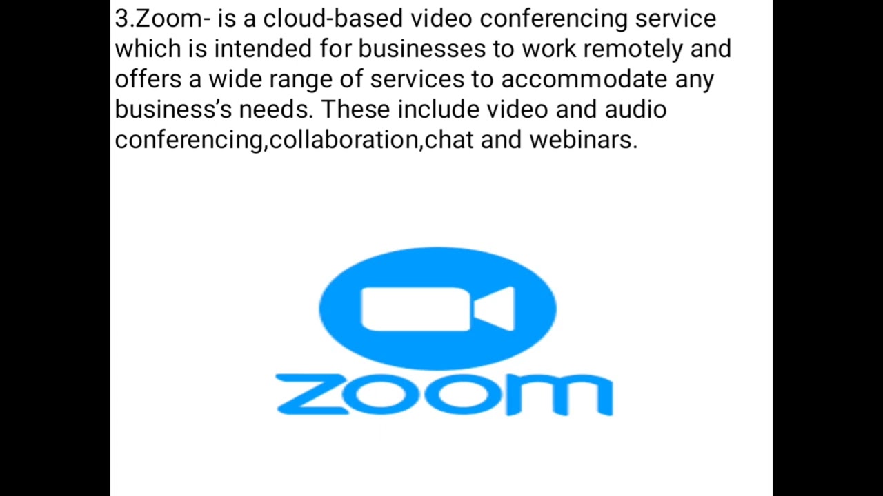 PowerPoint presentation of video conferencing tools