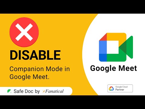 Disable Companion Mode in Google Meet | Google Workspace for Education | Xfanatical