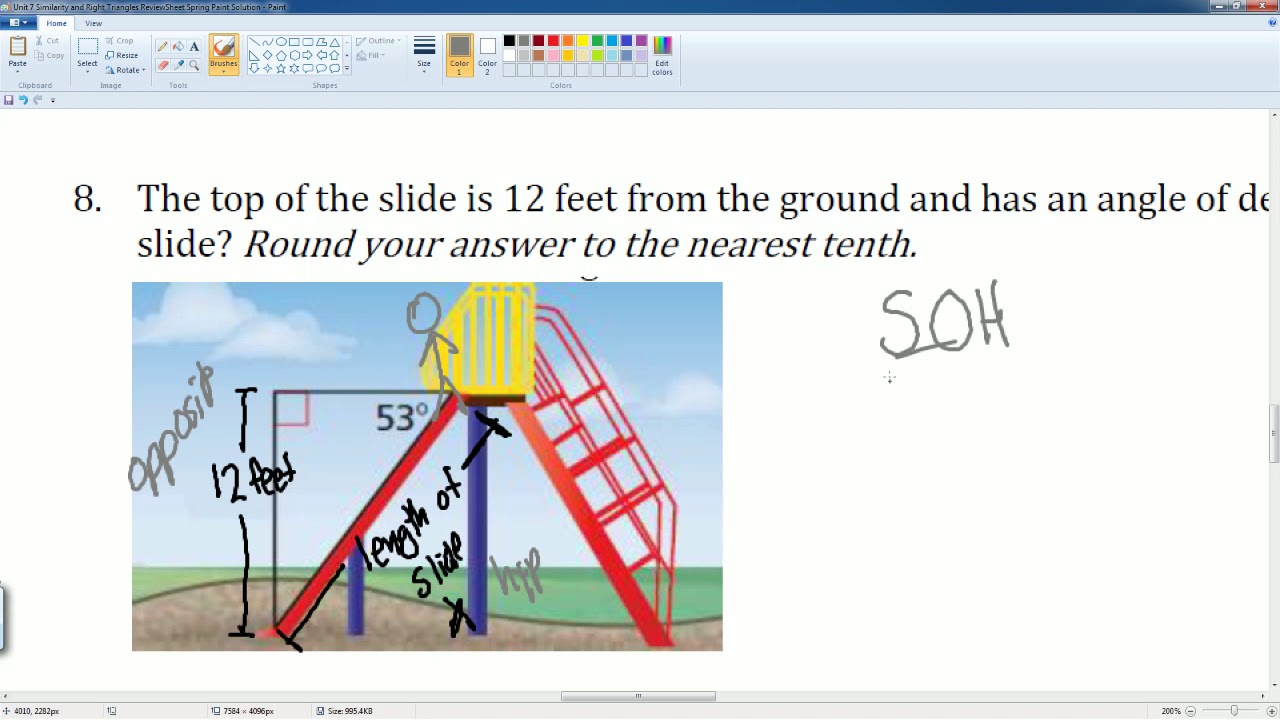 Unit 7 Review Sheet Spring Solution # 7 & 8
