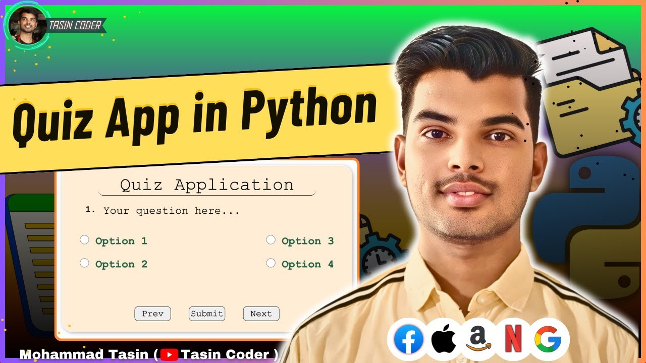 COMPLETE PYTHON Quiz App Using File Handling | Python Project for Beginners with Source Code