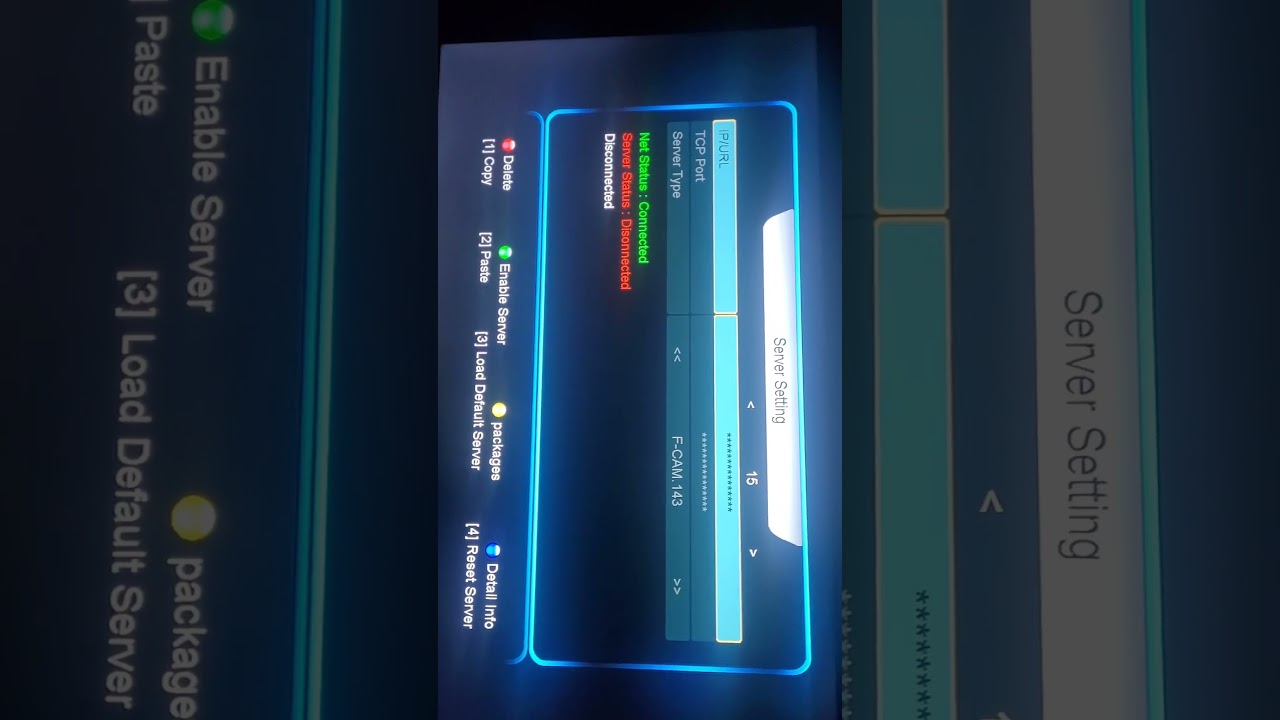Enable server on R110, R120, R130 mediastar decorder