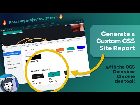 Generate a Custom CSS Report for Your Site (CSS Overview in Chrome)