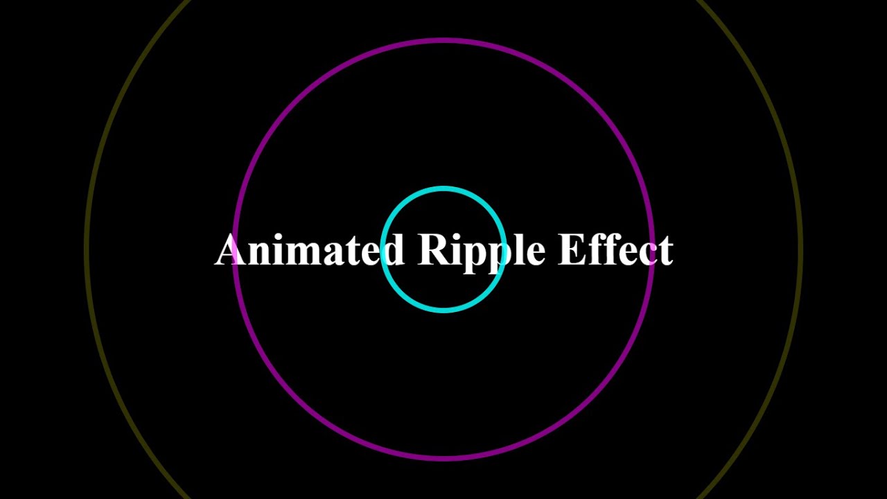 Animated Ripple Effect Background Using HTML & CSS | Pure CSS Water Ripple Animation