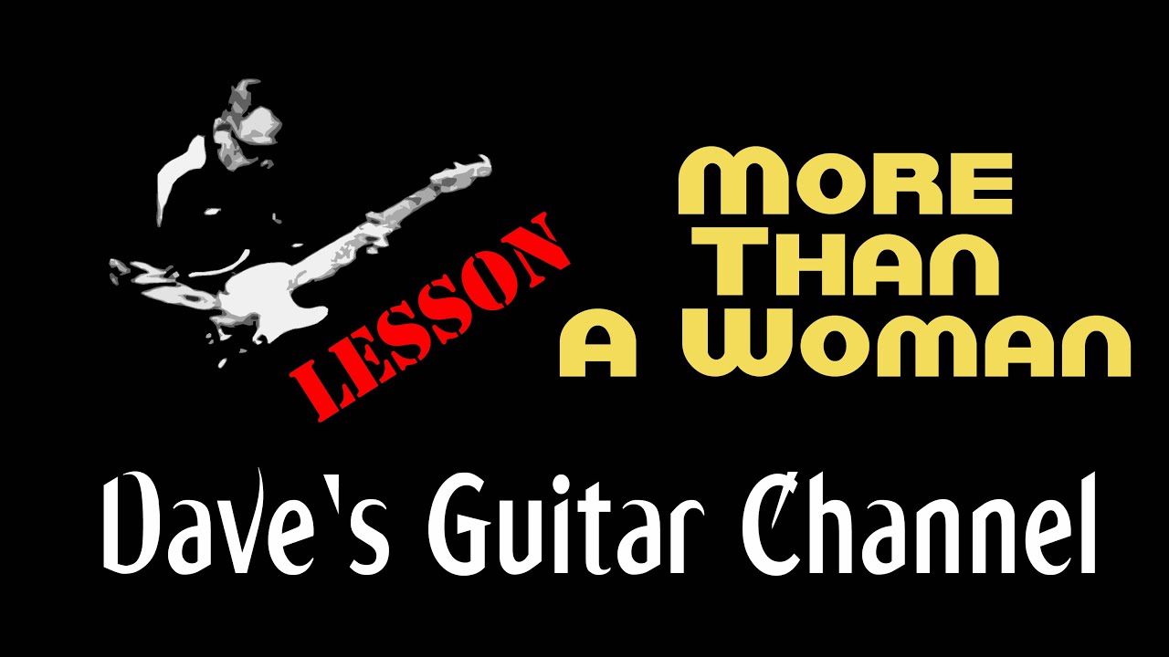 LESSON - More Than a Woman by Bee Gees