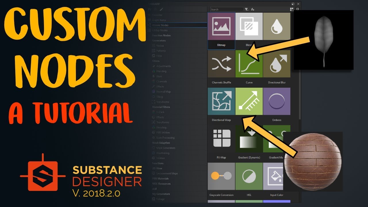 Adding Custom Nodes in Substance Designer