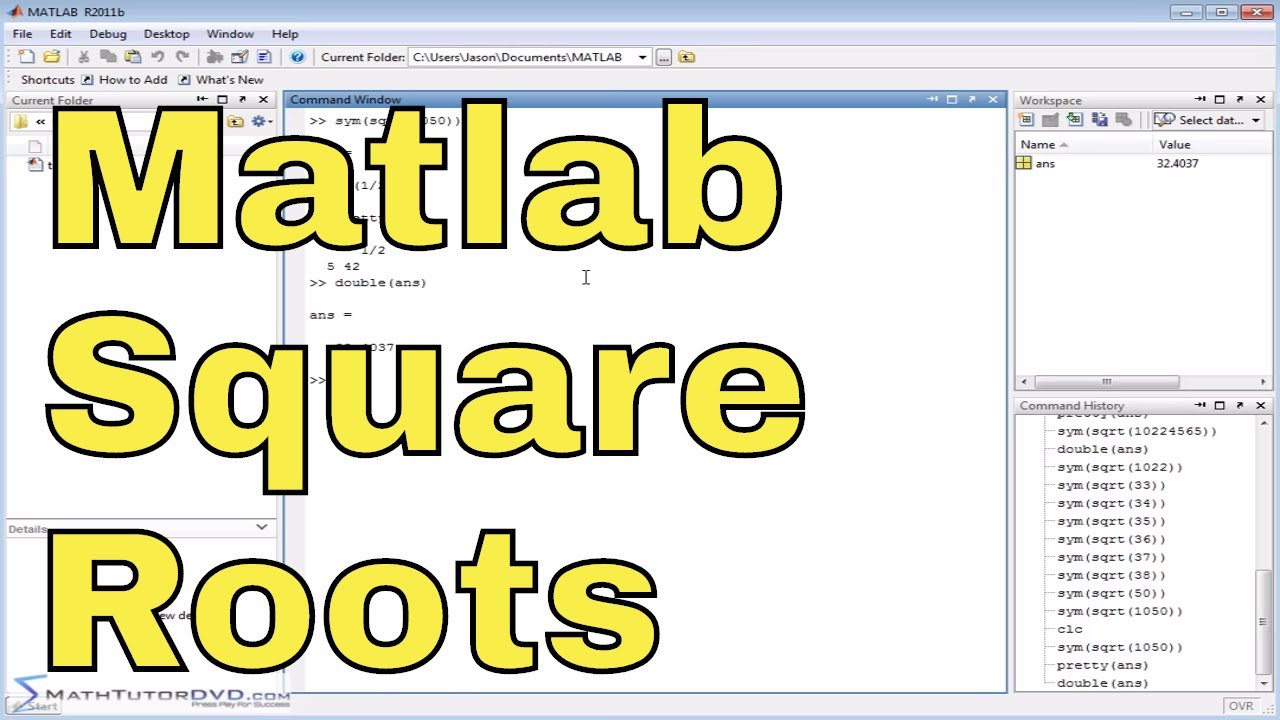 Matlab Online Tutorial - 15 - Factorial, Square Roots, and nth Roots