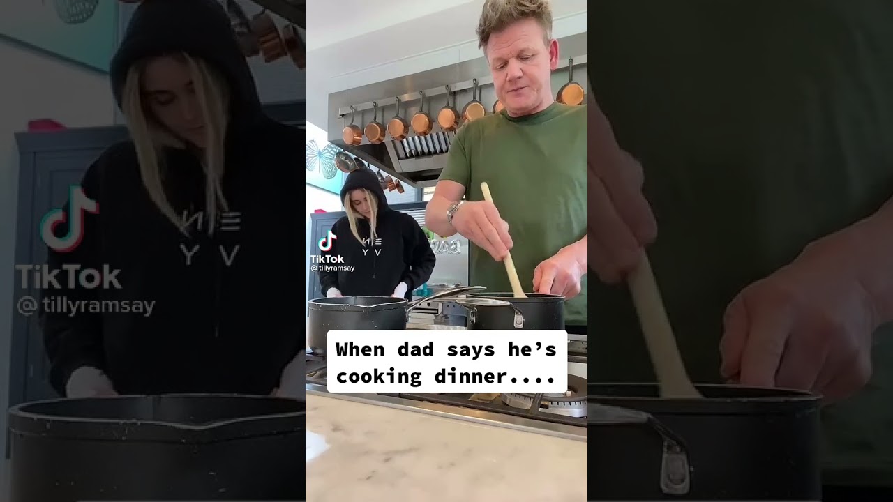 When Mom vs. Dad says they are cooking dinner.