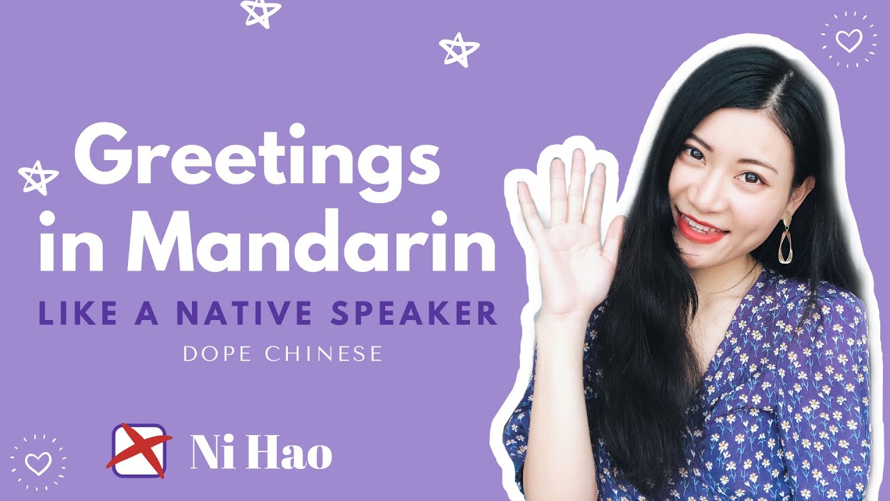 LEARN MANDARIN Basic Greetings 👭😊👋🏻 | Dope Chinese