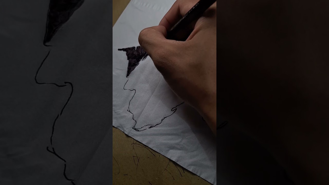 DRAWING BRUNEI DARUSSALAM ISLAND WITH TISSUE MEDIA#art#bruneidarussalam