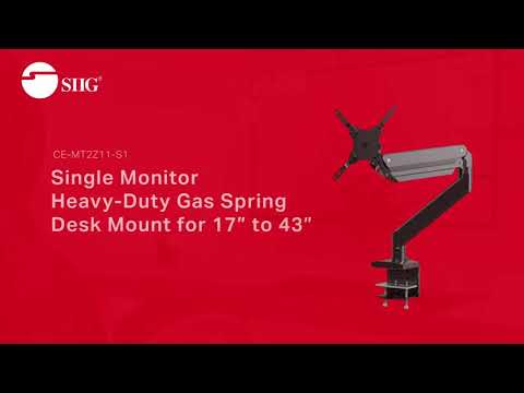 CE MT2Z11 S1 Single Monitor Heavy Duty Premium Gas Spring Desk Mount