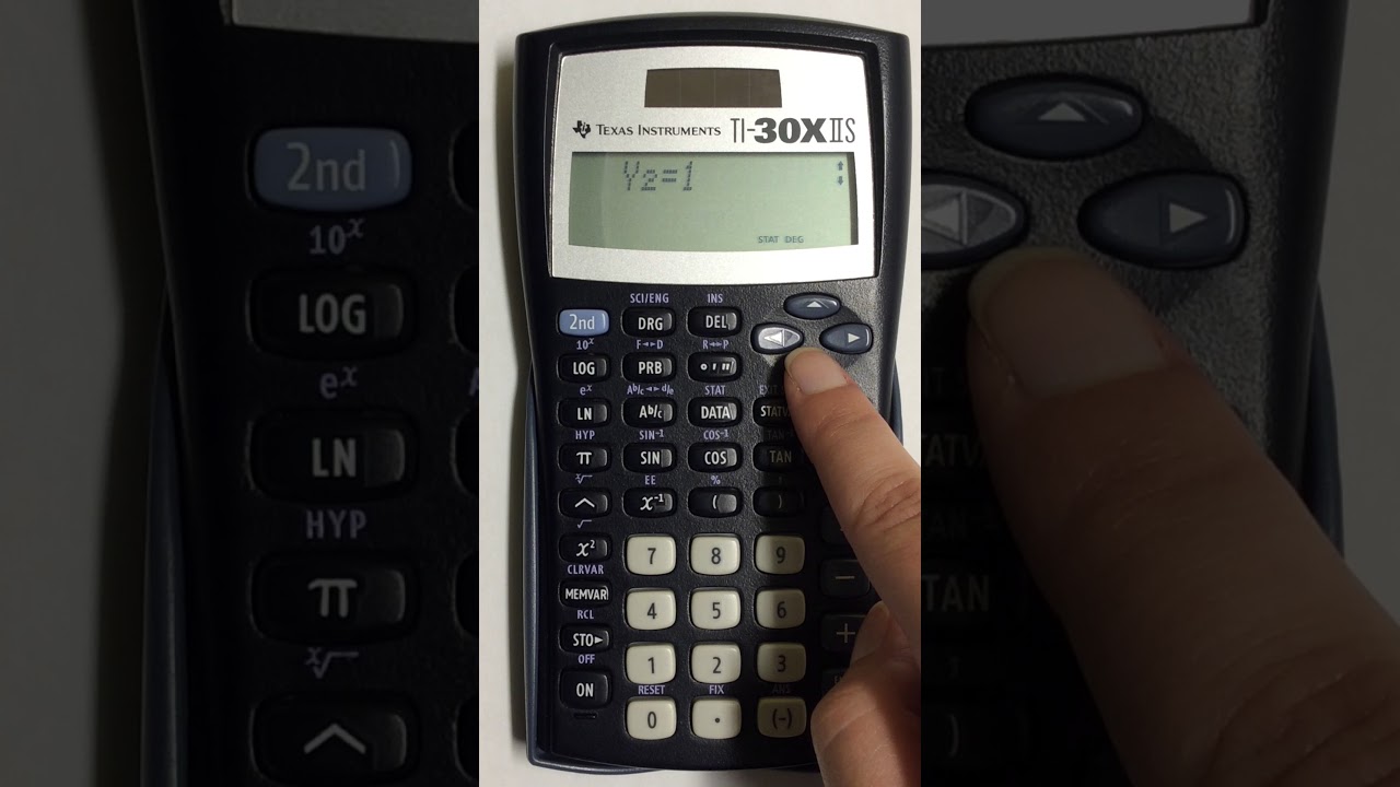 Adding Two Variable Data into TI 30xIIS Scientific Calculator