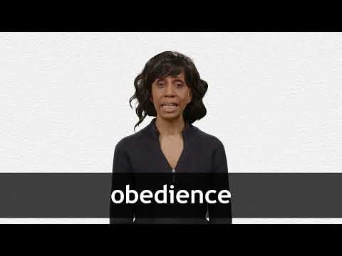 OBEDIENCE - Meaning & Translations | Collins English Dictionary