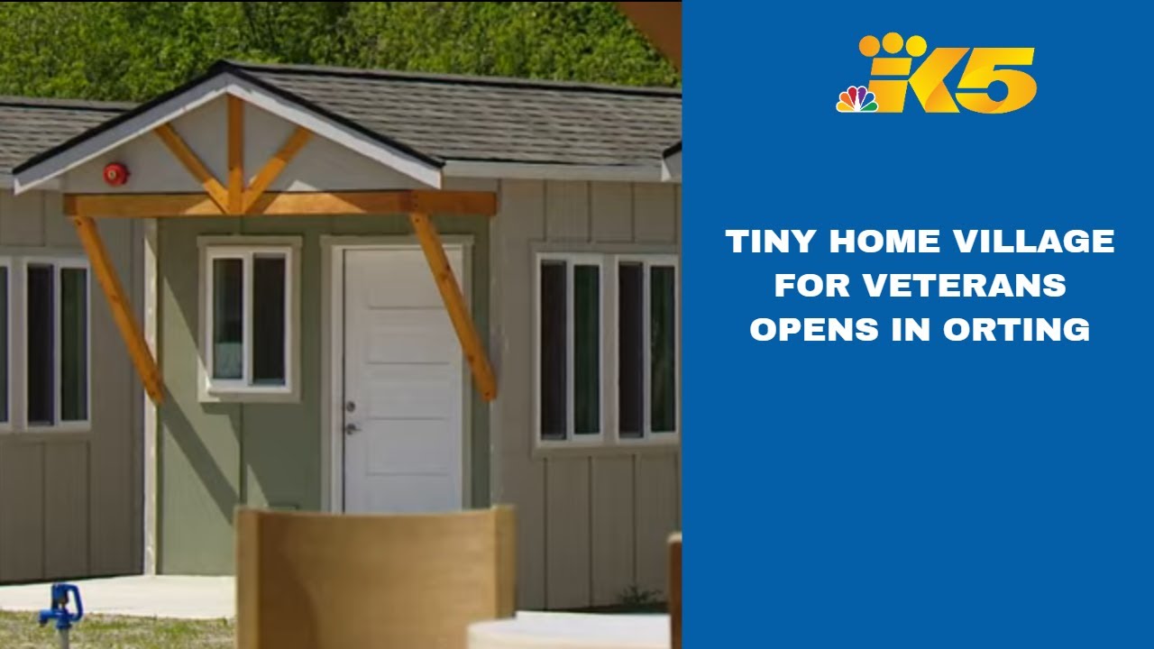 Tiny home village for military veterans opens in Orting