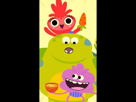 There's a Monster In My Tummy #shorts #supersimplesongs #snacktime #kidssongs