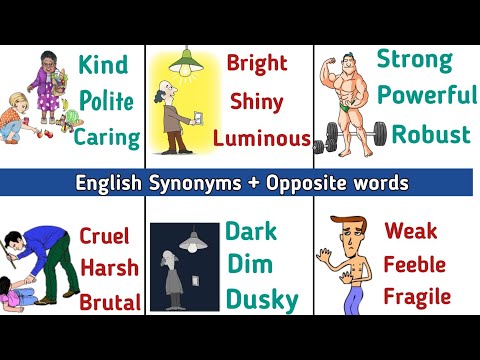 Synonyms & Opposite words! Synonyms and Opposites Explained Simply | Vocabulary in English