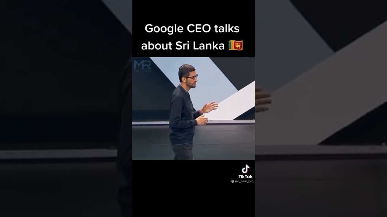 Google CEO talks about Sri Lanka #google #technology #hub #srilanka #world
