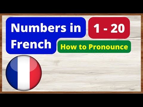 Numbers 1 to 20 in French - Numbers in French with Pronunciation
