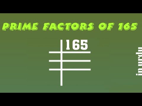 Prime Factors of 165 - Prime Factorization