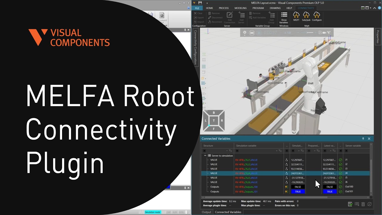MELFA Robot Connectivity Plugin