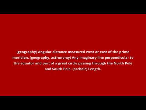 what is the meaning of longitude